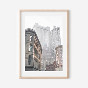 Boston City Print, Boston Massachusetts Set of 3, Boston Wall Art ...