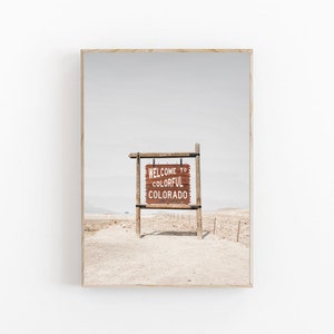 Colorado Print Colorado Wall Art Welcome to Colorado Print - Etsy