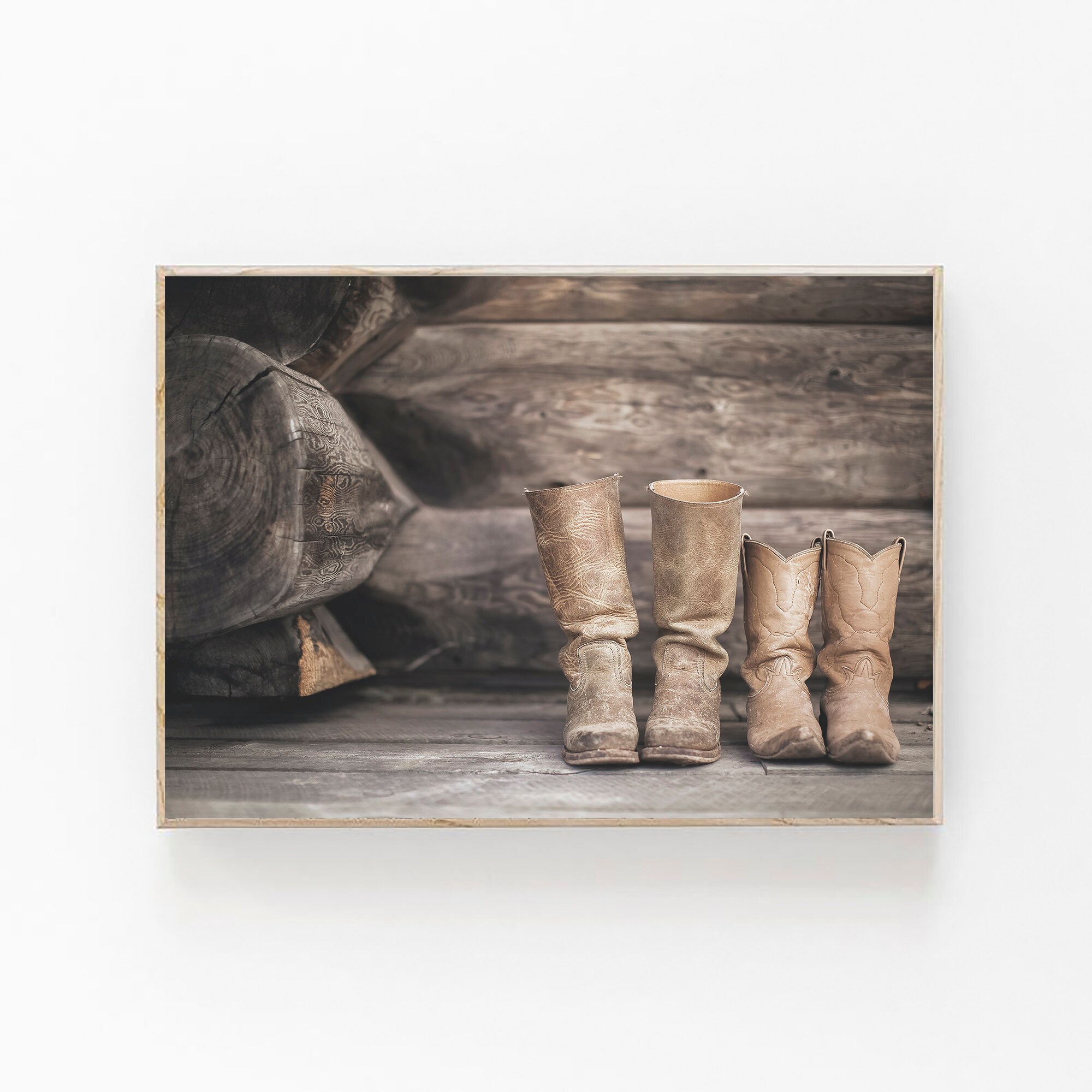 Farmhouse Large Printable Set, Rustic Set of 6 Prints, Highland Cow ...