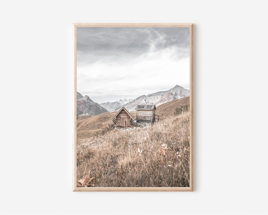 Barn Print, Farmhouse Poster, Rustic Wall Decor, Nature Wall Decor ...