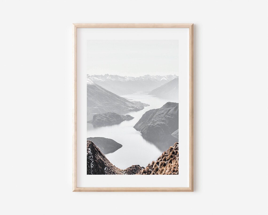 New Zealand Prints Set of 3, New Zealand Wall Art, Wanaka Print, NZ ...