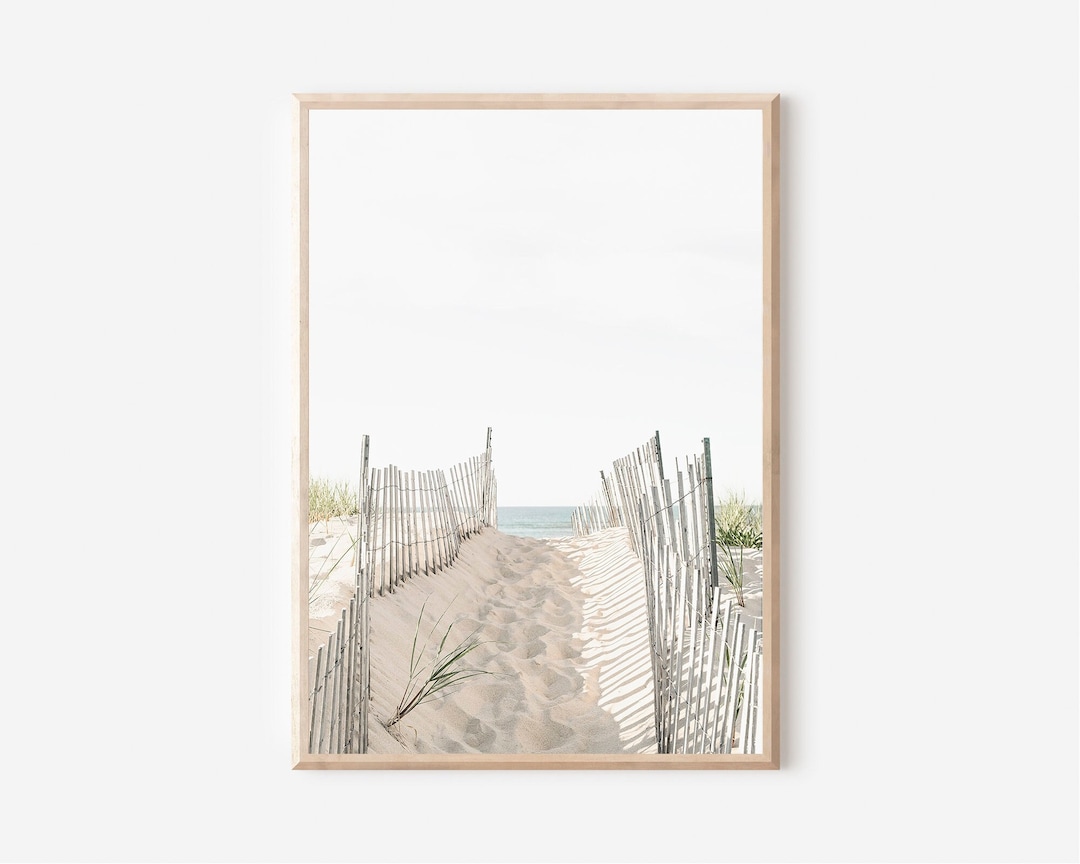 Beach Print, Coastal Wall Art, Sand Dunes Print, Montauk Print, Ocean ...