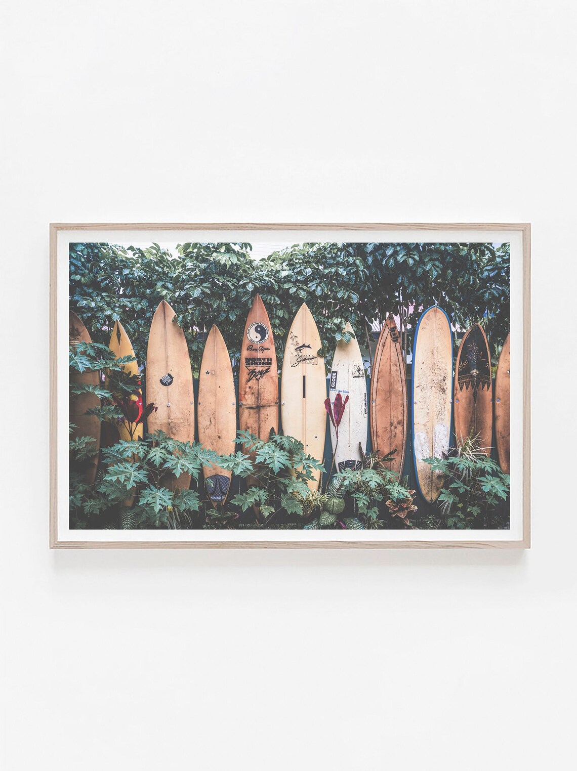 Surfboard Print Surf Board Wall Decor Surf Art Print Beach - Etsy