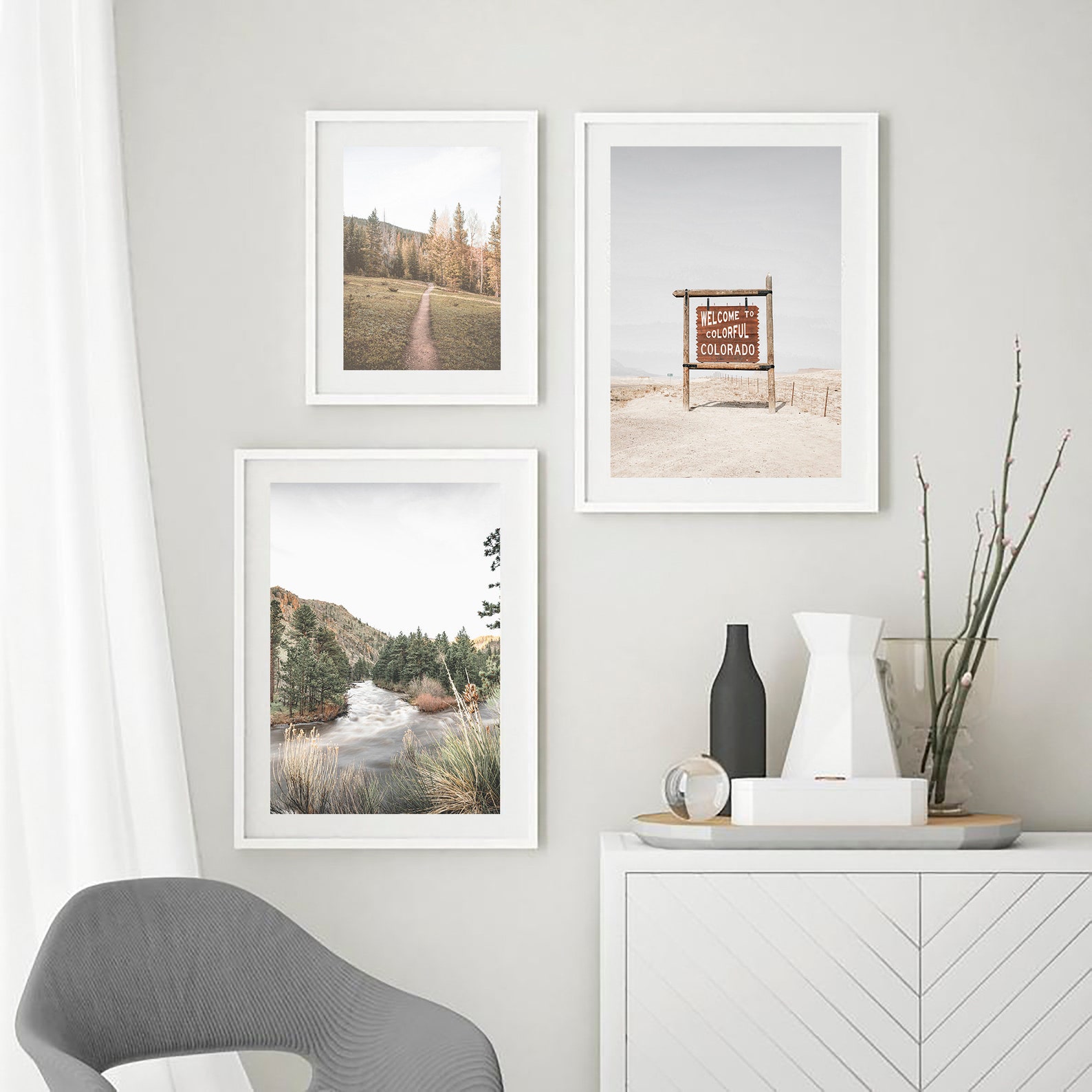 Colorado Print Colorado Wall Art Set of 3 Prints Welcome to - Etsy