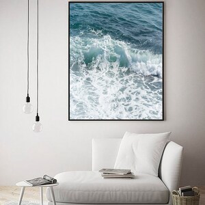 Blue Sea Print, Ocean Waves Print, Printable Poster Blue Australia ...