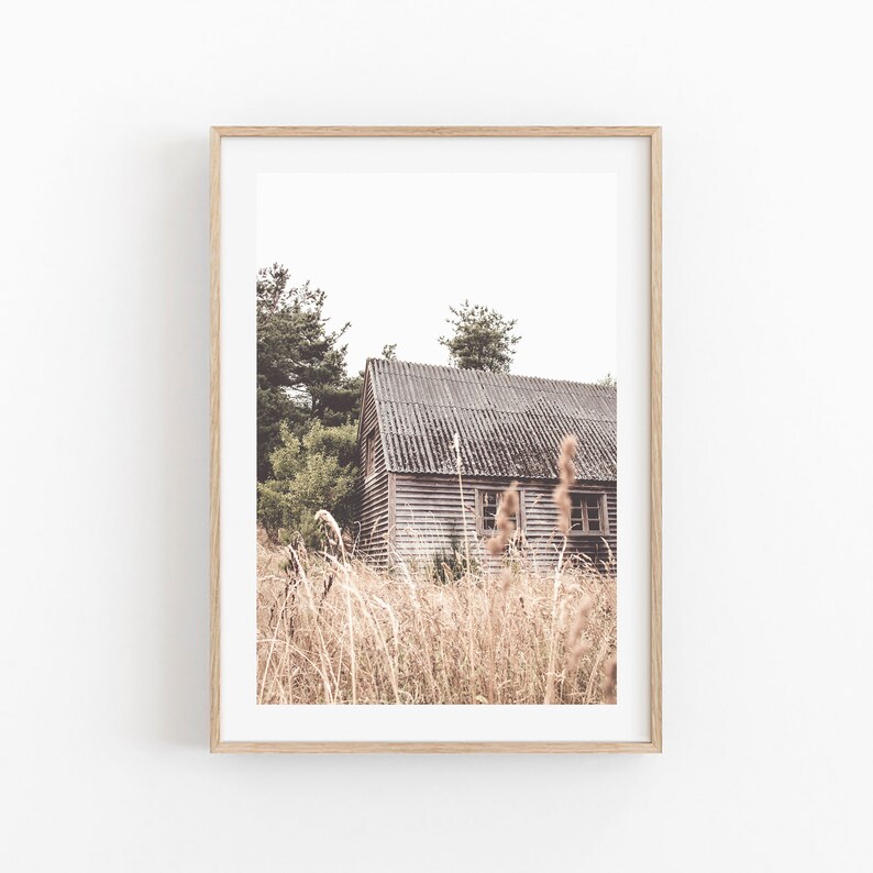 Barn Print Farmhouse Poster Rustic Wall Decor Nature Wall - Etsy