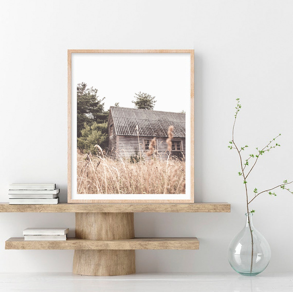 Barn Print Farmhouse Poster Rustic Wall Decor Nature Wall - Etsy