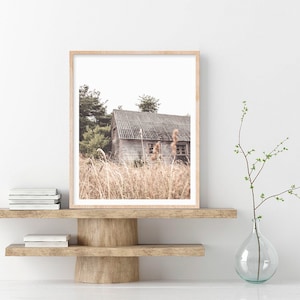 Barn Print, Farmhouse Poster, Rustic Wall Decor, Nature Wall Decor ...