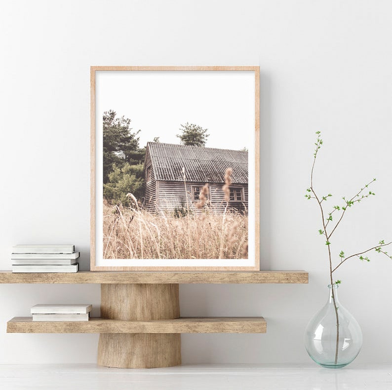 Barn Print Farmhouse Poster Rustic Wall Decor Nature Wall - Etsy