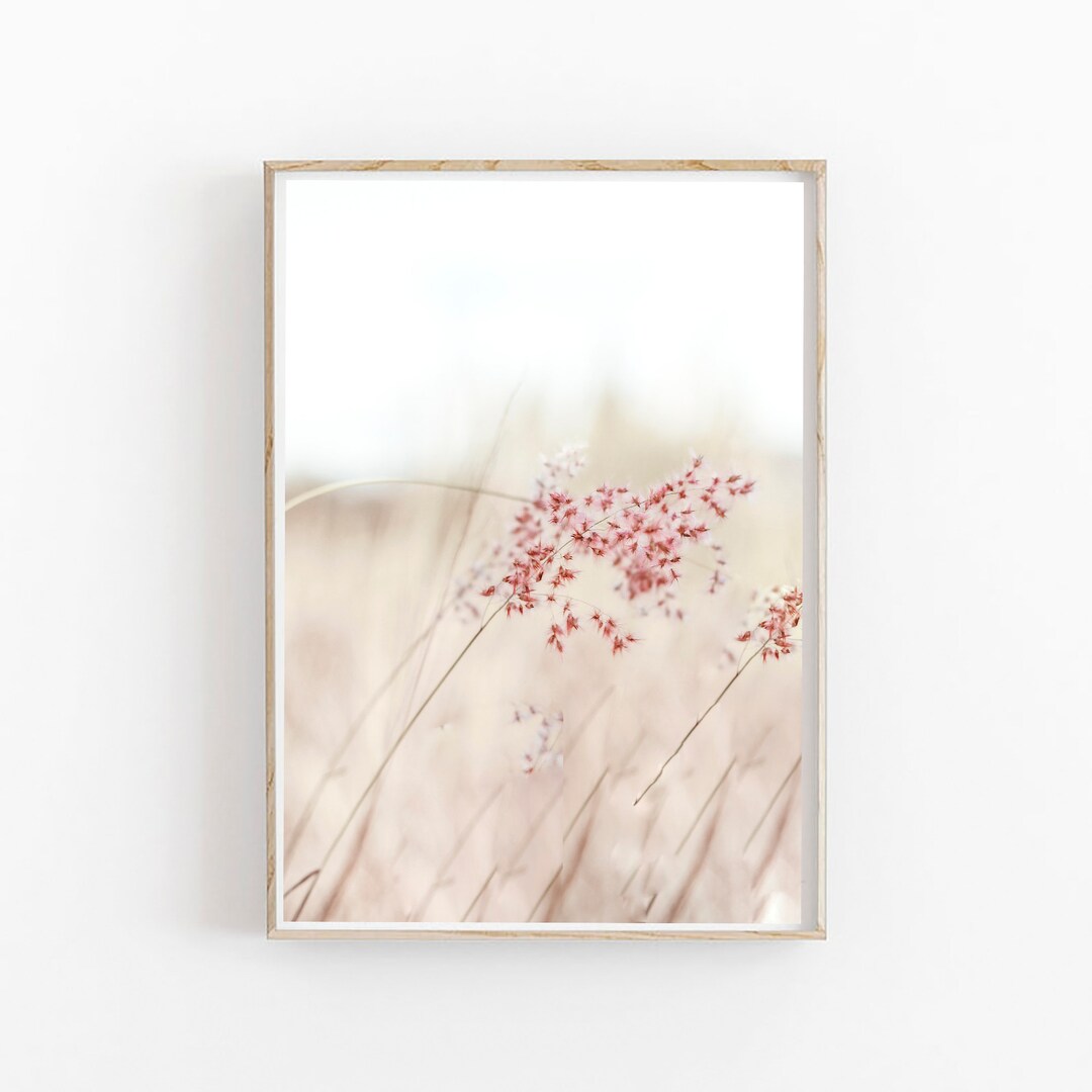Dried Grass Print, Botanical Print, Farmhouse Pampas Grass Print ...