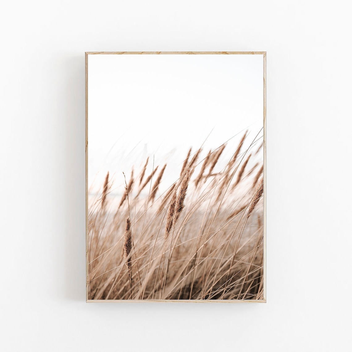 Pampas Grass Print Farmhouse Art Botanical Print Dried | Etsy