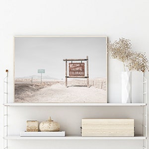 Colorado Print, Colorado Wall Art, Welcome to Colorado Print, Colorful ...