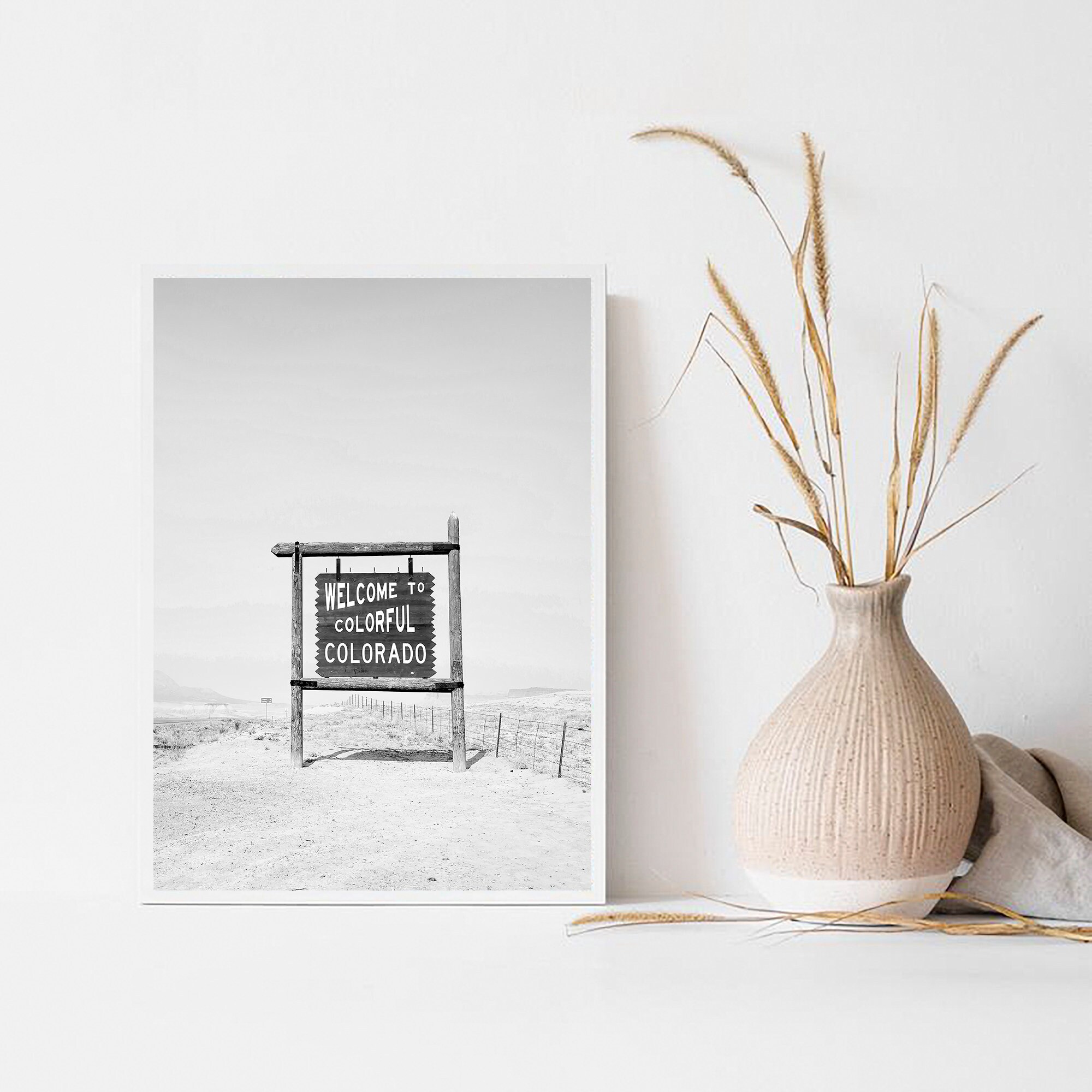 Colorado Print Colorado Wall Art Welcome to Colorado Print - Etsy