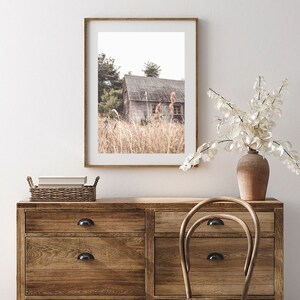 Barn Print, Farmhouse Poster, Rustic Wall Decor, Nature Wall Decor ...