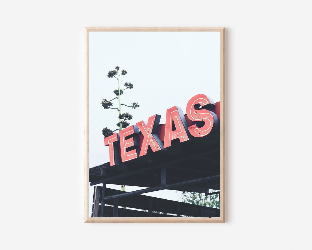 Texas Print, Texas Wall Art, Southwestern Travel Print, Texas Poster ...