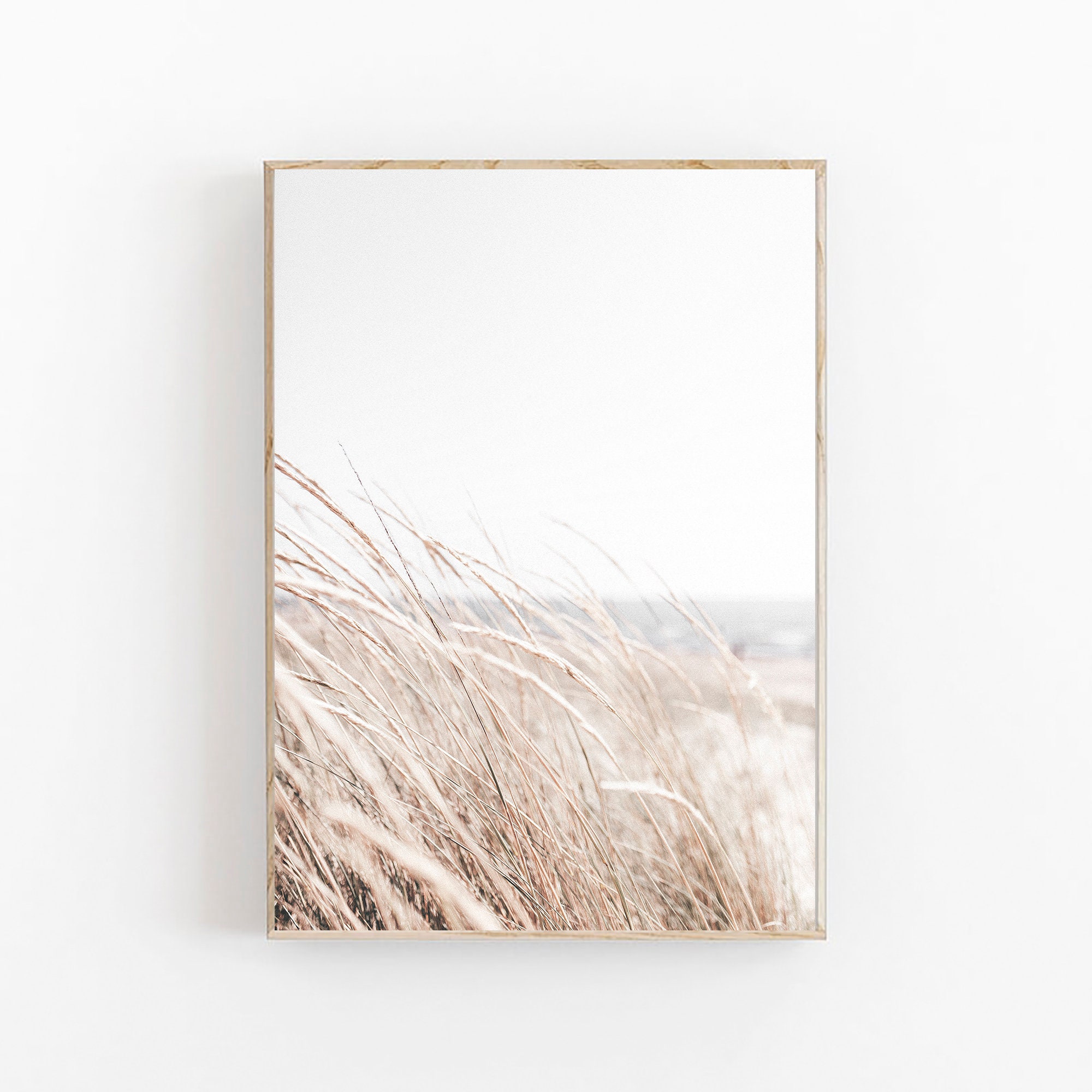 Pampas Grass Print Botanical Print Dried Grass Art - Etsy