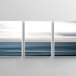 Ocean Beach Print Set of 3, Set of 3 Coast Prints, Ocean Waves Poster ...