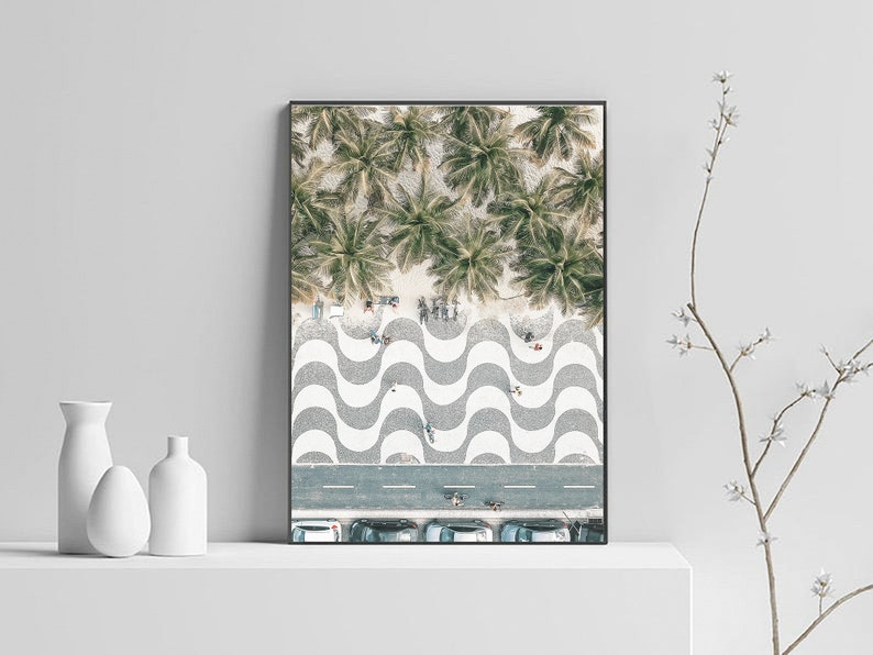 Rio De Janeiro Print, Brazil Print, Copacabana Print, Brazil Wall Art ...