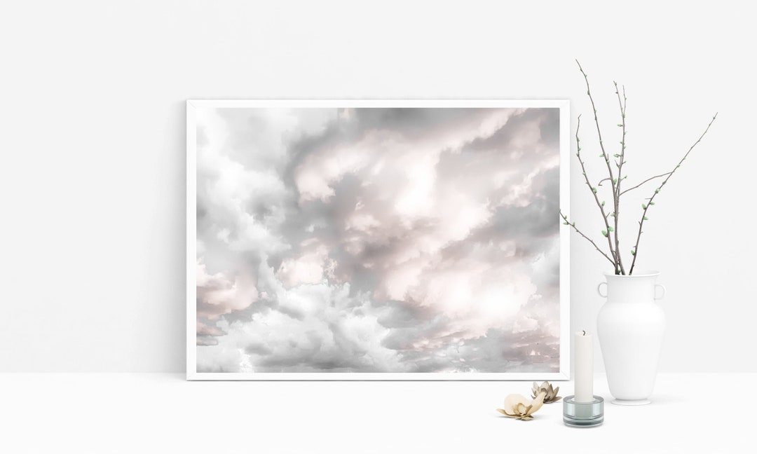 Clouds Print, Sunset Print, Clouds Photography, Clouds Wall Art Decor ...