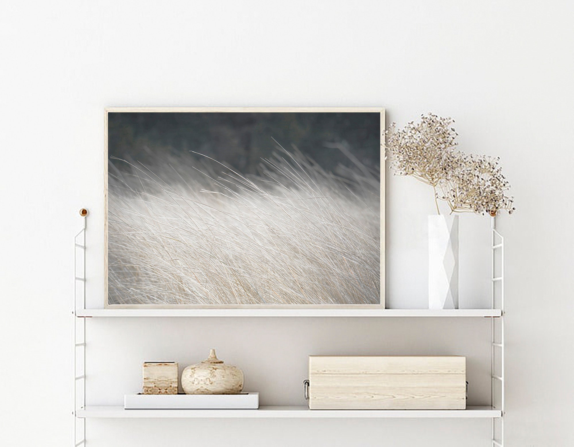 Dried Grass Print Pampas Grass Print Modern Minimalist - Etsy