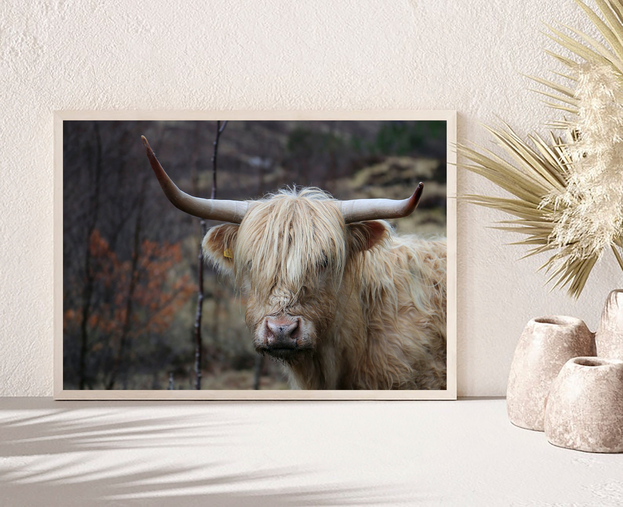 Highland Cow Print, Scottish Highland Cow, Farmhouse Decor, Printable ...