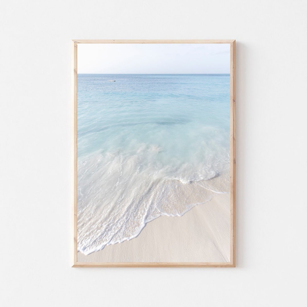 Coastal Print, Neutral Beach Print, Ocean Print, Modern Minimalist ...