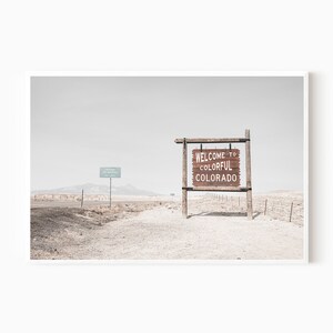 Colorado Print, Colorado Wall Art, Welcome to Colorado Print, Colorful ...