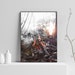 Bonfire Print Campfire Print Campfire Landscape Art Print - Etsy