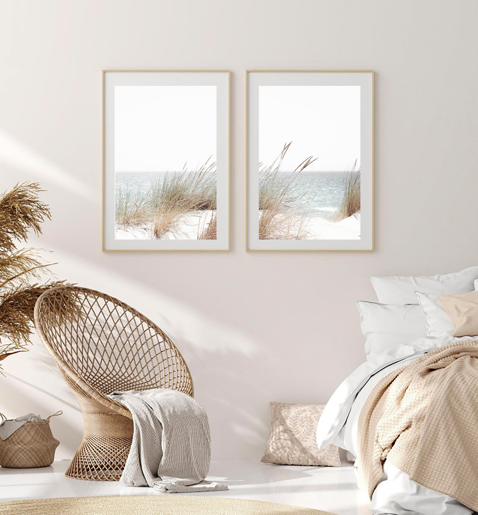 Beach Print Set of 2 Coastal Prints Set of 2 Modern - Etsy