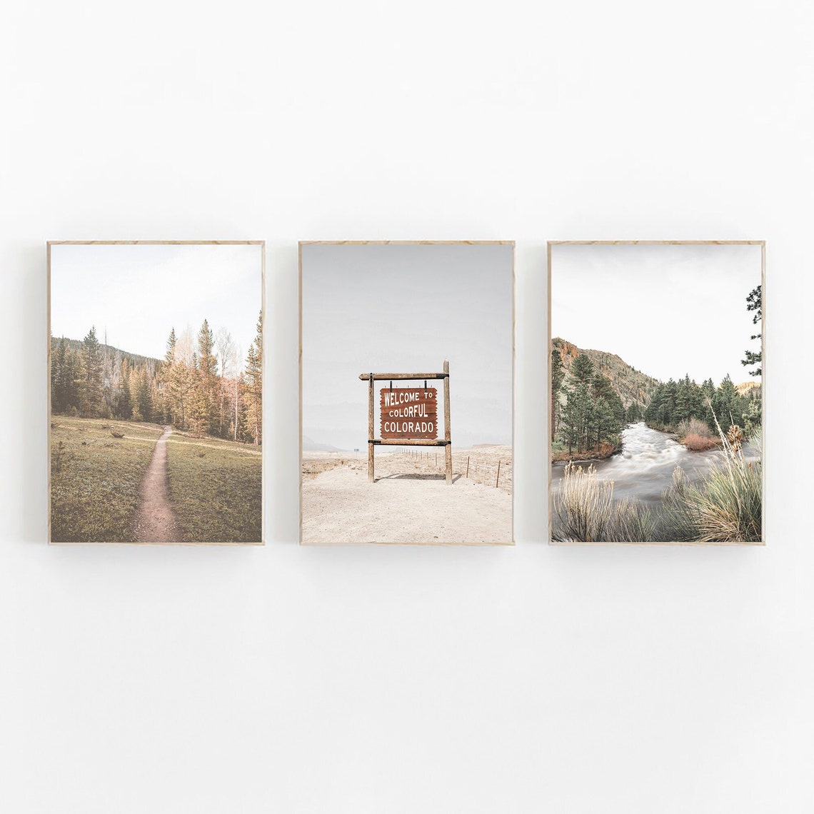 Colorado Print Colorado Wall Art Set of 3 Prints Welcome to - Etsy
