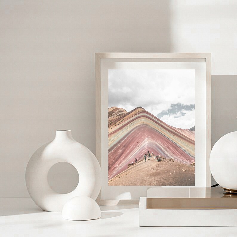 Rainbow Mountain Peru Art Print Peru Prints Set of 2 Peru - Etsy