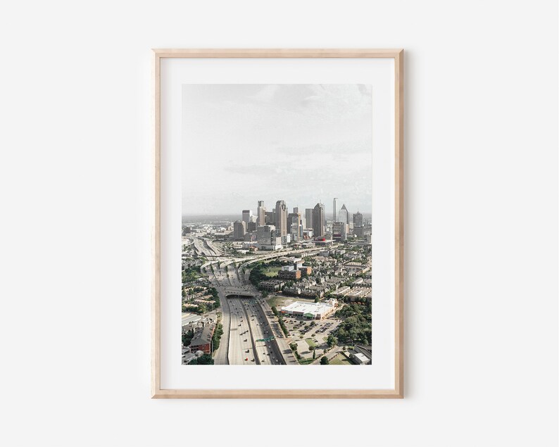 Dallas Texas City Print Set, Photo Gallery Wall Art (digital Download ...