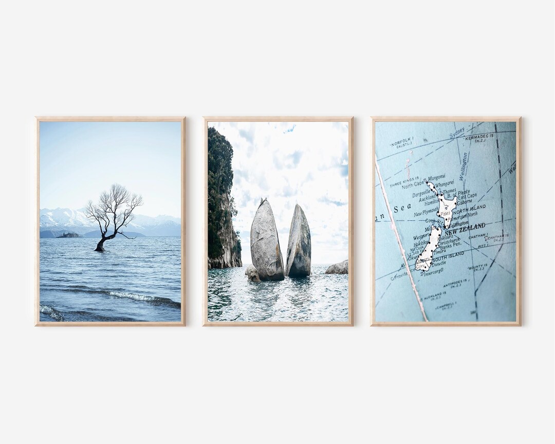 New Zealand Prints Wanaka Tree Poster Lake Taupo New Zealand Photo ...