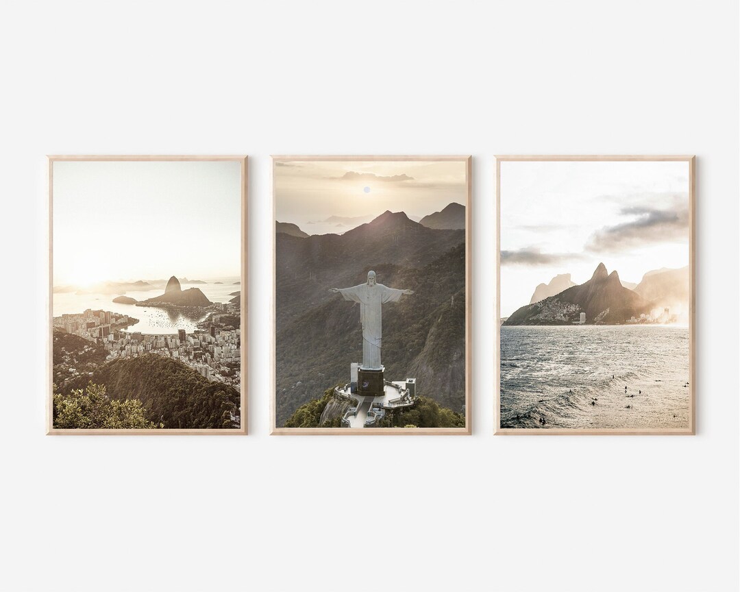 Rio De Janeiro Art Print Set, Brazil Print, Rio De Janeiro Wall Art ...