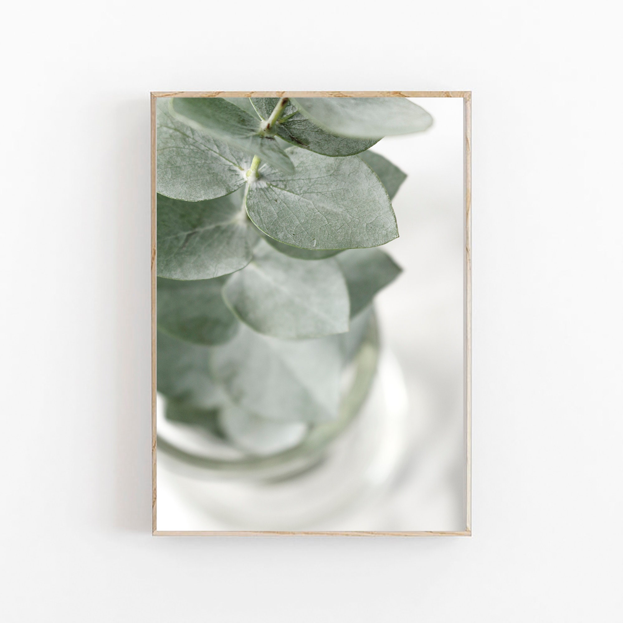 Eucalyptus Print Botanical Print Kitchen Wall Art Farmhouse | Etsy