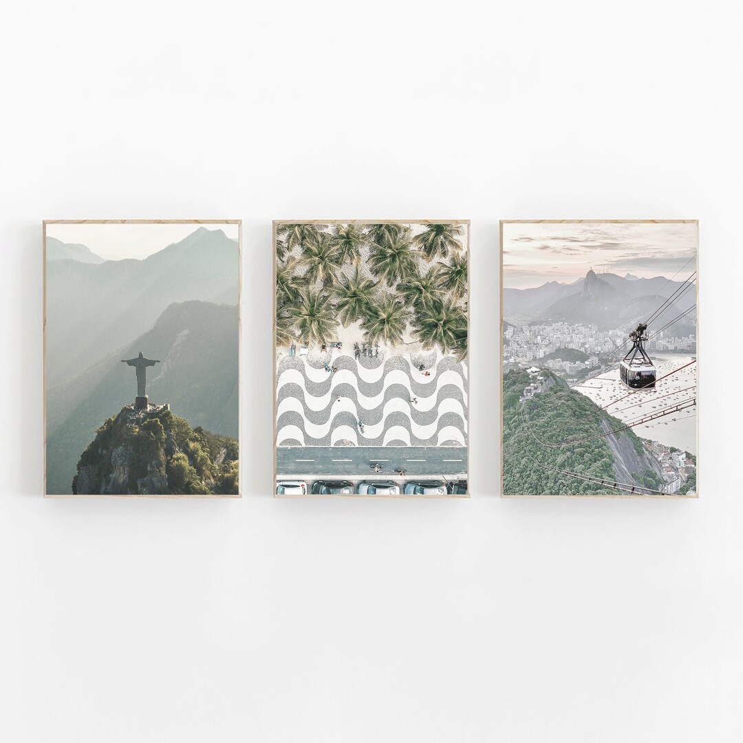 Rio De Janeiro Print, Brazil Print, Copacabana Print, Brazil Wall Art ...