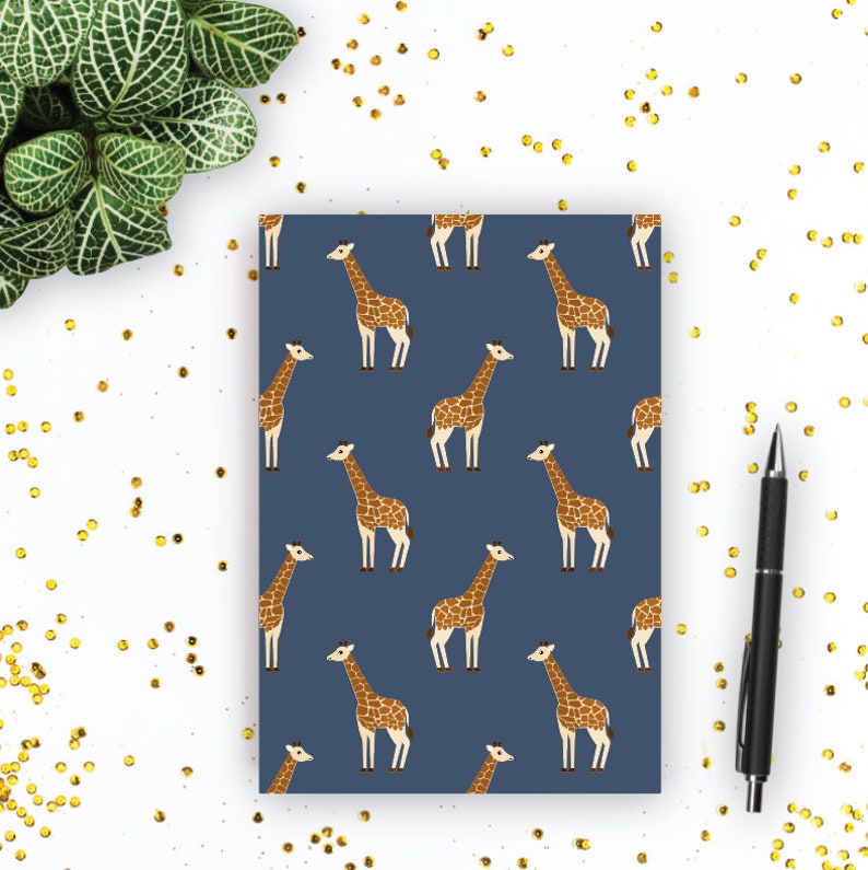 Stationary set safari animals postcard notebook blocnote | Etsy