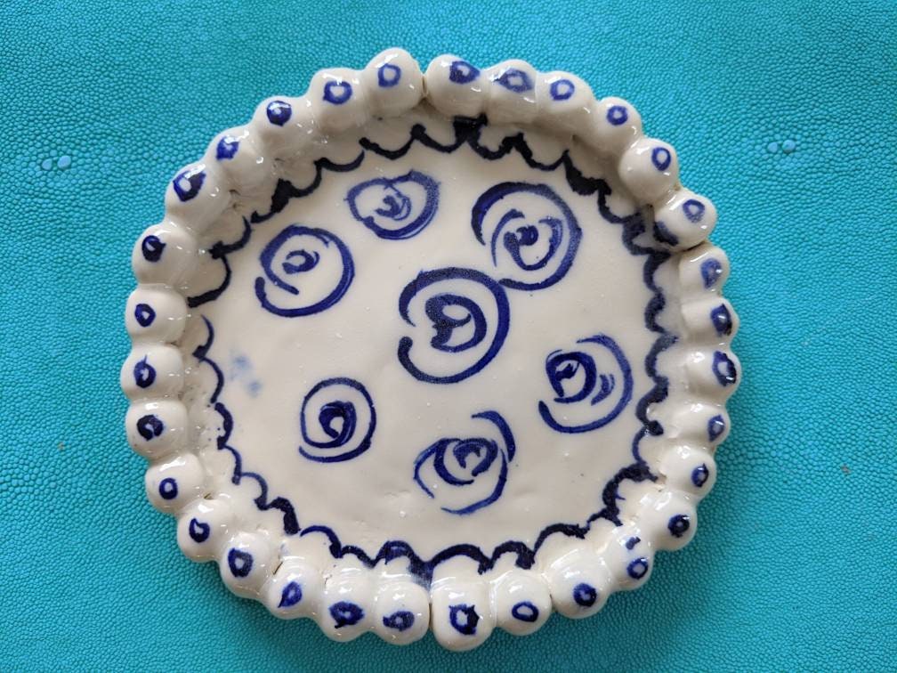 Bubbles Ceramic Plate. Ceramic Plate. Handmade Plate. Handmade - Etsy