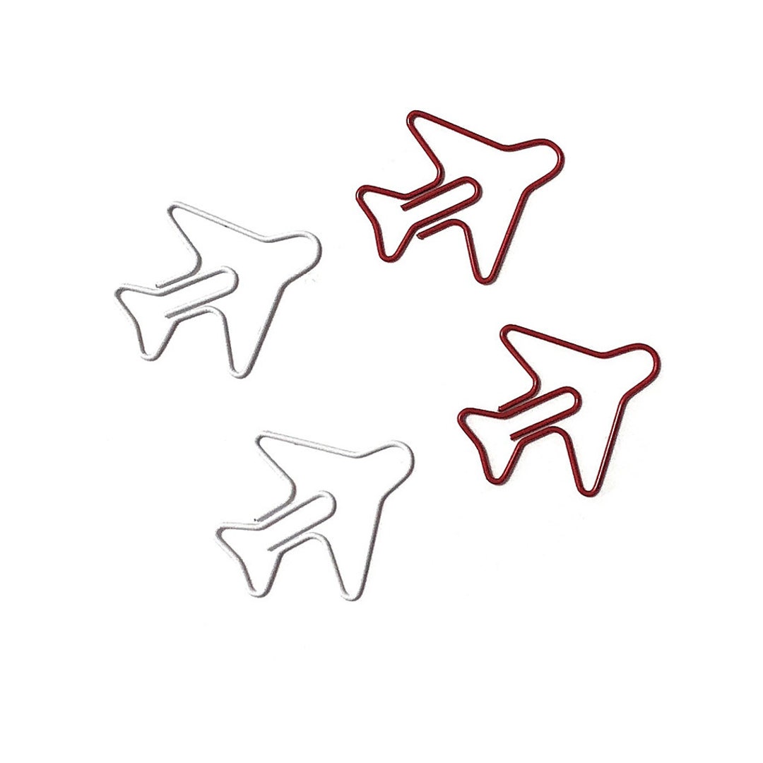 Airplane Paper Clips 20 Pcs | Red/white | Aviamart® - Etsy