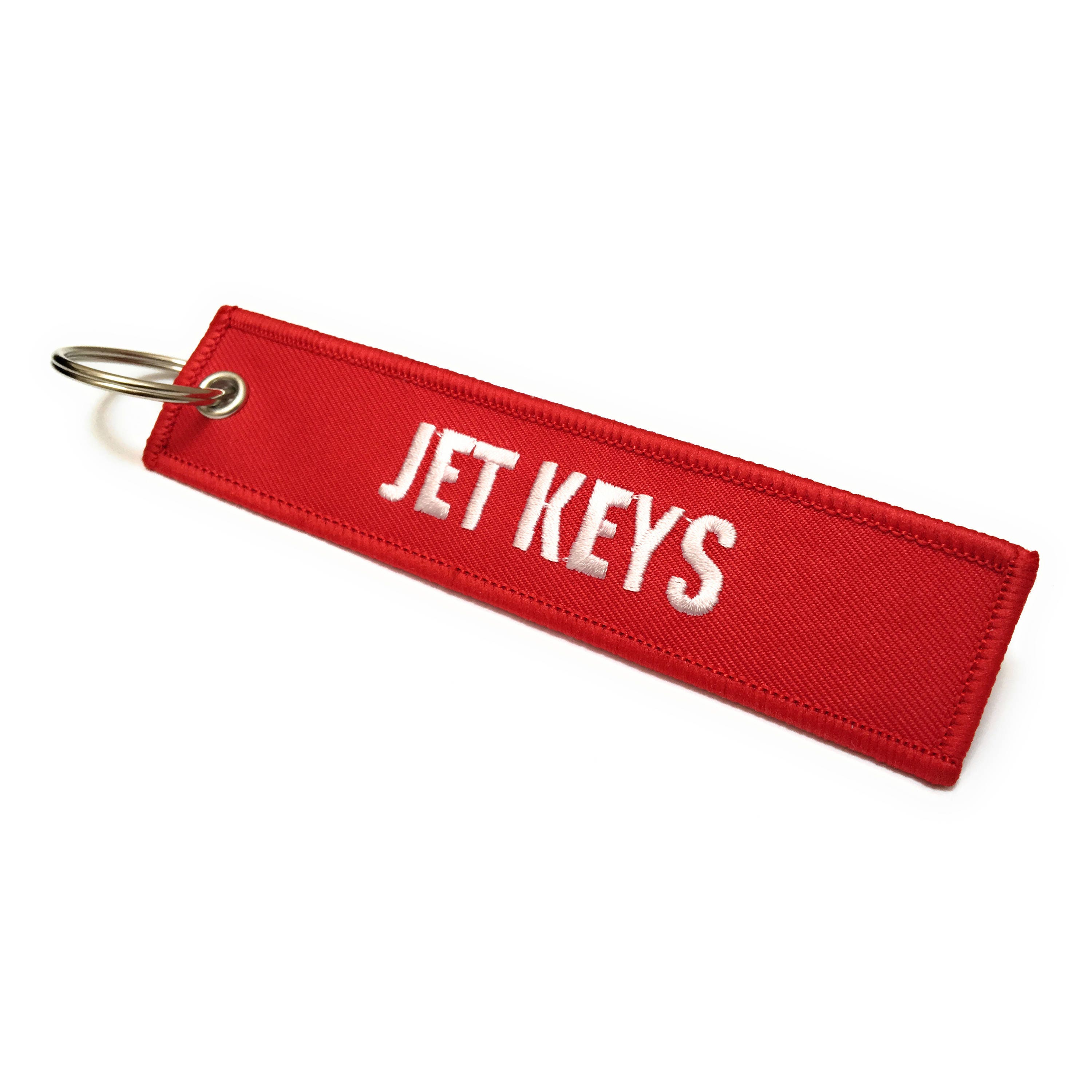 Jet Keys / Insert Before Flight Key Chain Luggage Tag Red & White ...