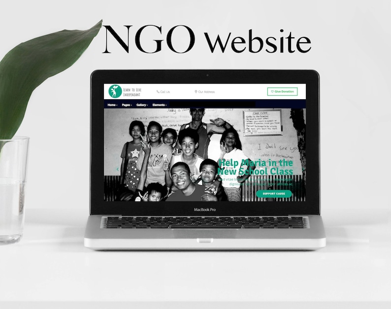 NGO Website - Donation Website With Custom Domain - Custom Design ...