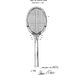 Tennis & Badminton Racket 1925 Original Patent Print Blueprint Drawing ...