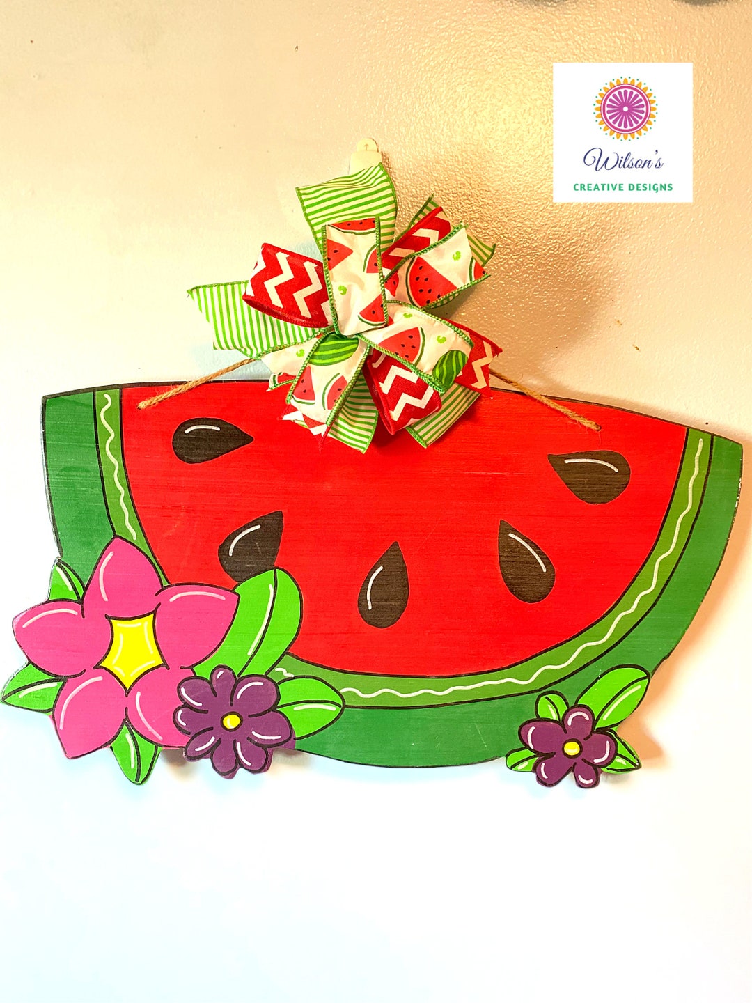 Watermelon Door Hanger, Summer Door Hanger, Welcome Door Hanger ...