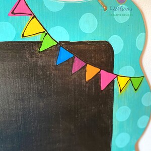 Teacher Door Hanger With Chalk Board, First Day of School Sign, Back to ...