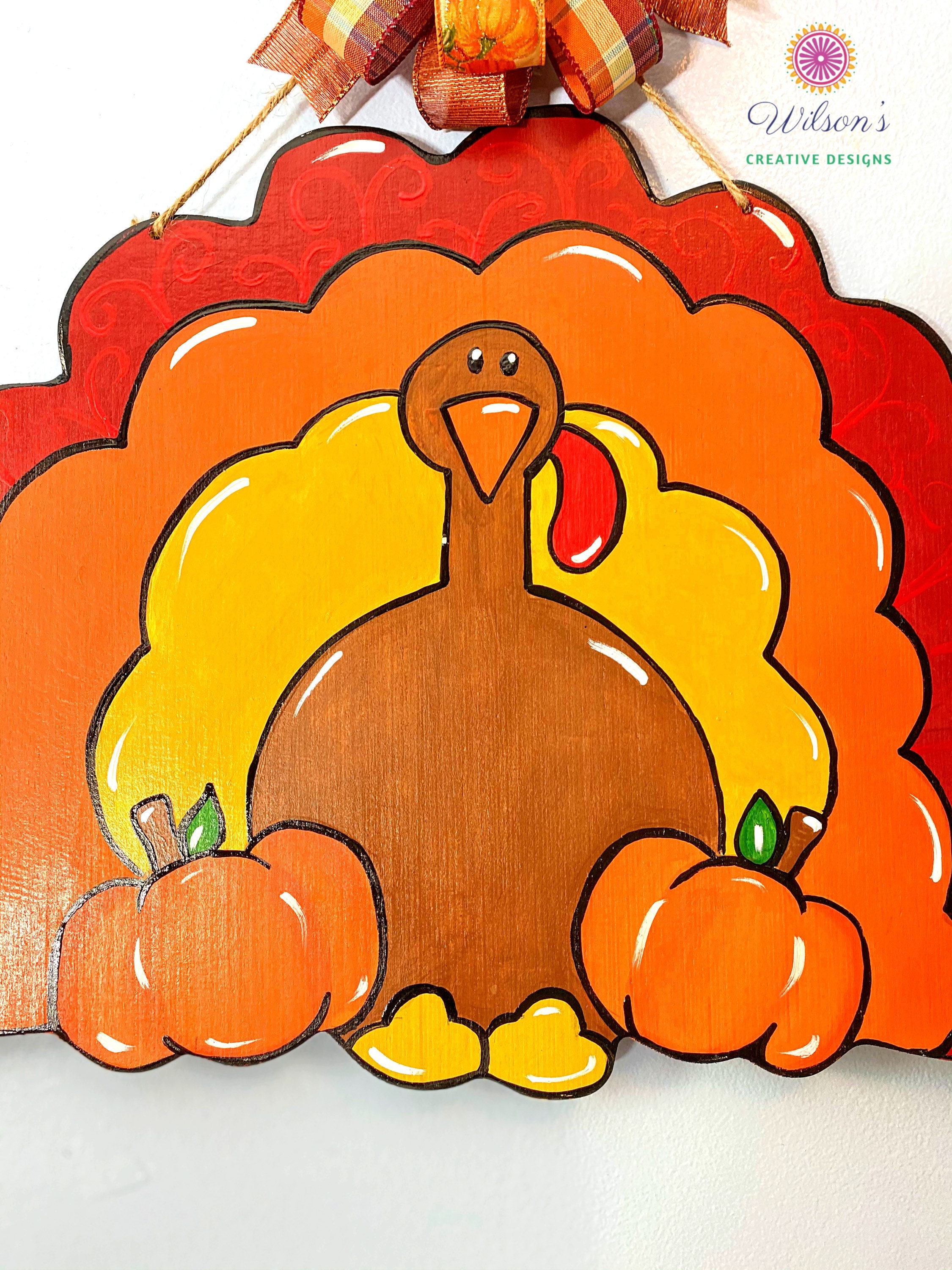 Turkey Door Hanger Thanksgiving Door Hanger Fall Door - Etsy