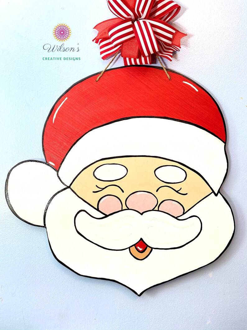 Santa Claus Door Hanger Santa Claus Door Decor Santa Claus | Etsy