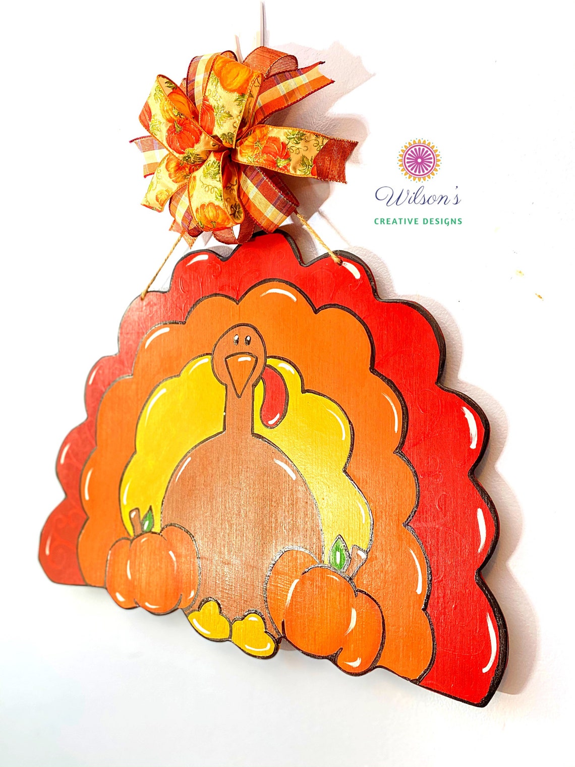 Turkey Door Hanger Thanksgiving Door Hanger Fall Door - Etsy