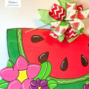 Watermelon Door Hanger, Summer Door Hanger, Welcome Door Hanger ...