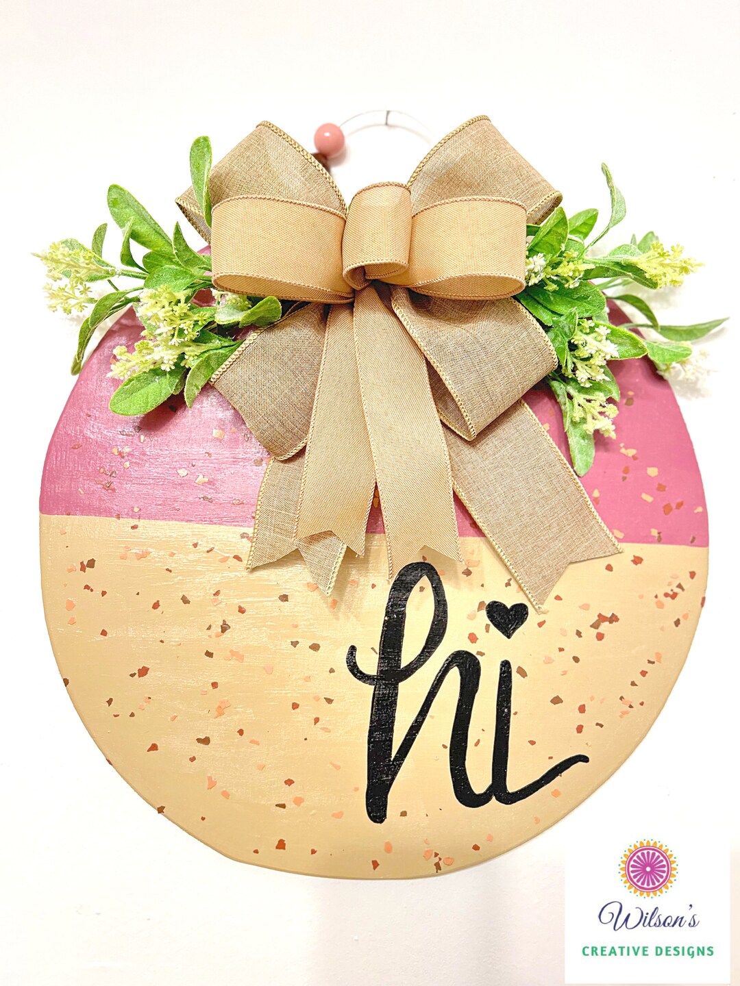 Hi Door Hanger, Everyday Door Decor for Front Door, Housewarming Gift ...
