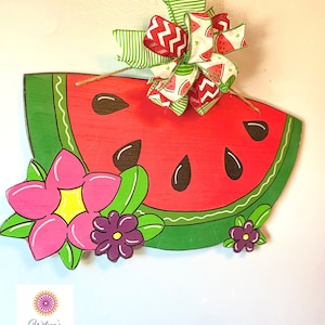 Watermelon Door Hanger, Summer Door Hanger, Welcome Door Hanger ...